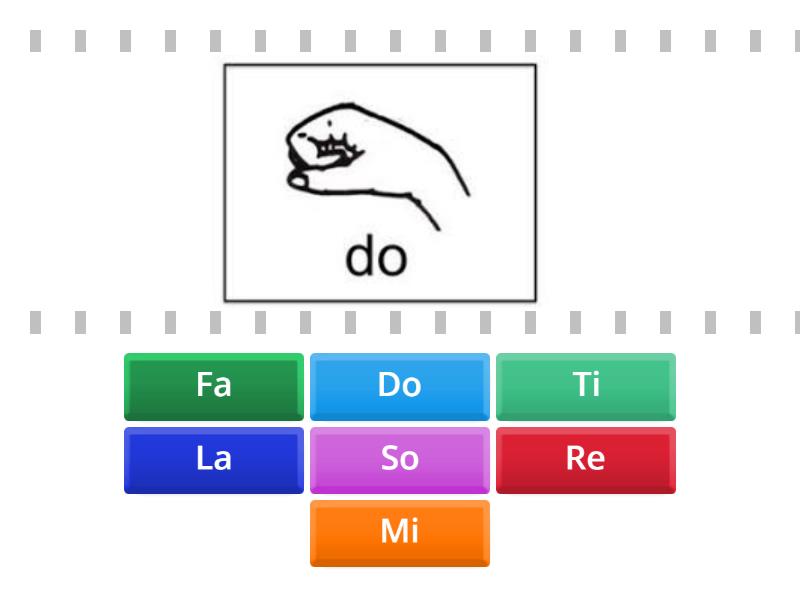 Curwen Hand Sign (Do to Do) - Find the match