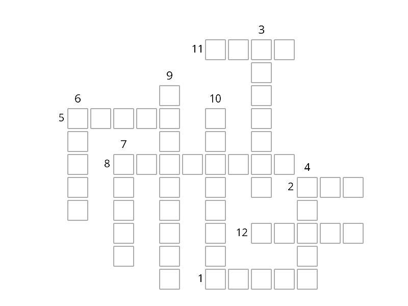 Indefinite Pronouns - Crossword