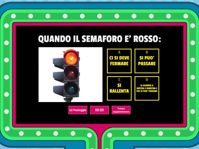 REGOLE DELLA STRADA - Gameshow quiz