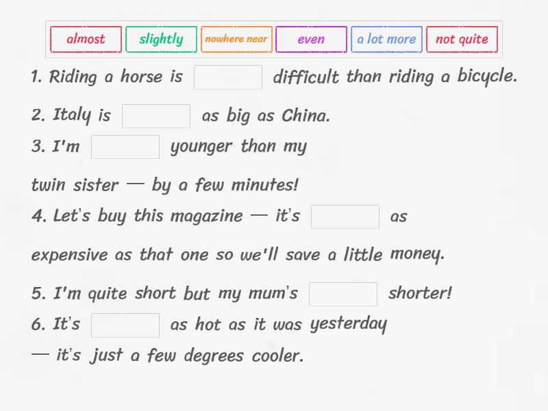Solutions upper 2B - Complete the sentence