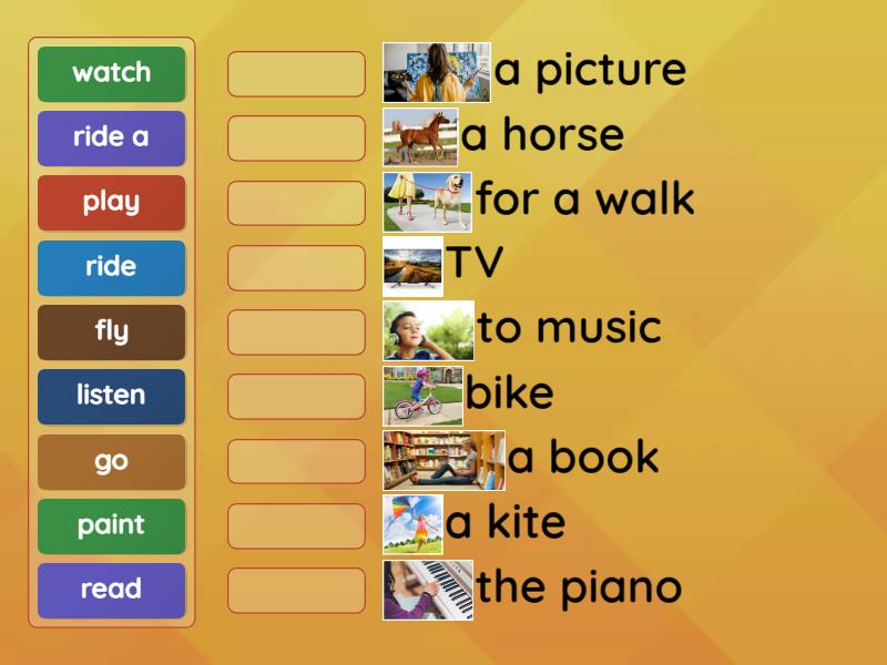 SM1 unit 8 phrases - Match up
