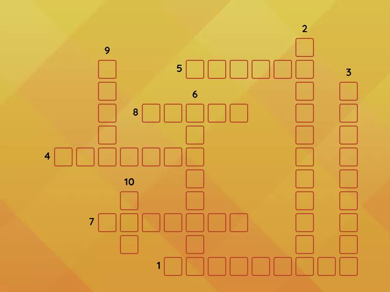 La comida - Crossword