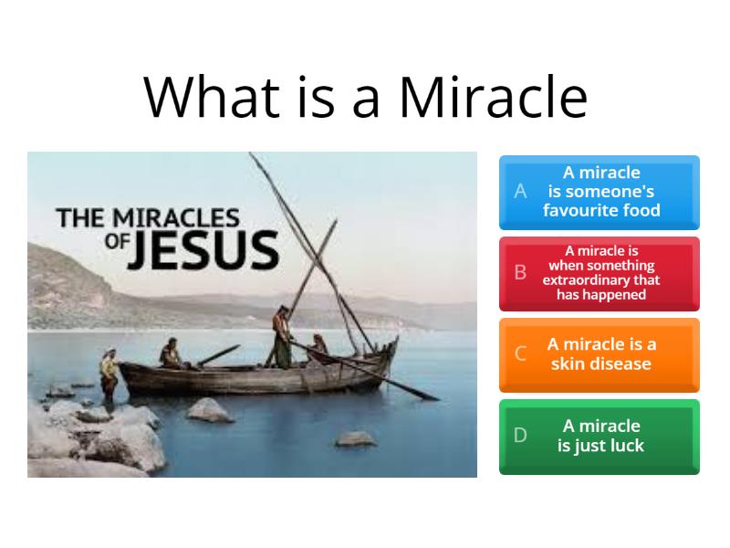 The miracles of Jesus - Cuestionario