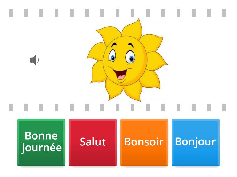 SALUTATIONS - Find the match
