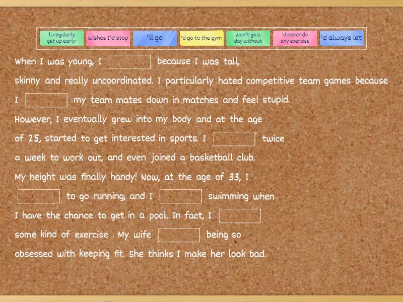 Unit 9B. Grammar - Complete the sentence