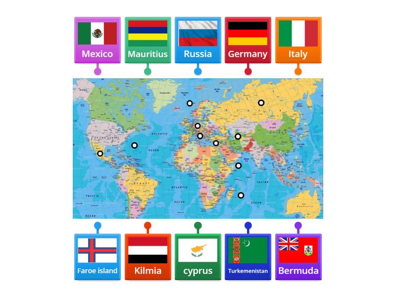 worlds hardest geography quiz - Diagrama con etiquetas