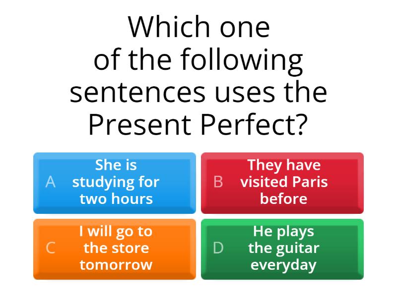 Present Perfect and Present Perfect Continuous test - Quiz