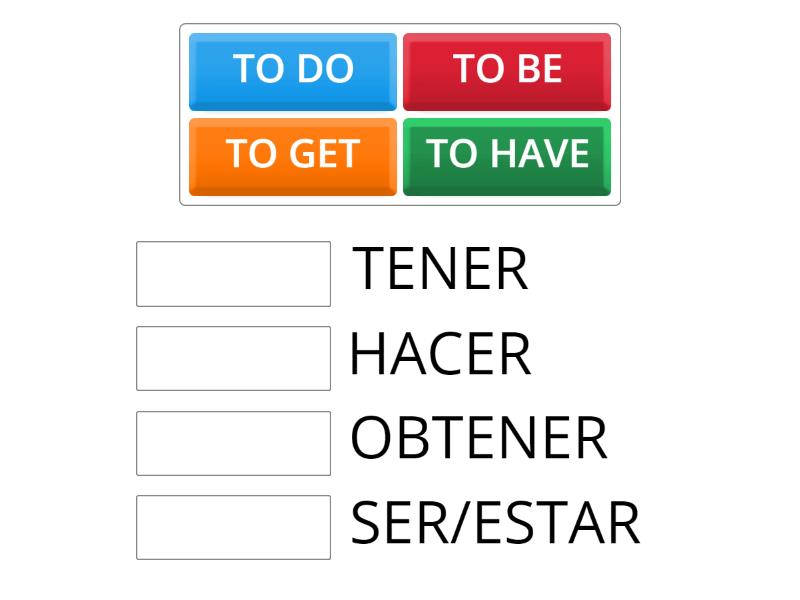 TO BE VERB - Match up