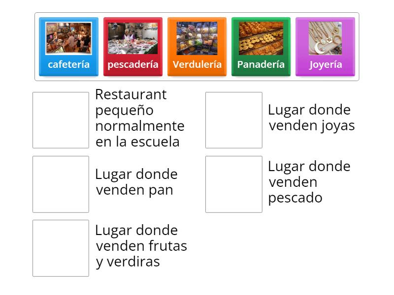 Tiendas y servicios español - Match up