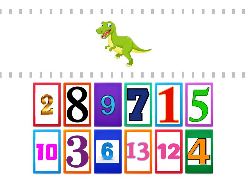 Count the dinosaurs - Find the match