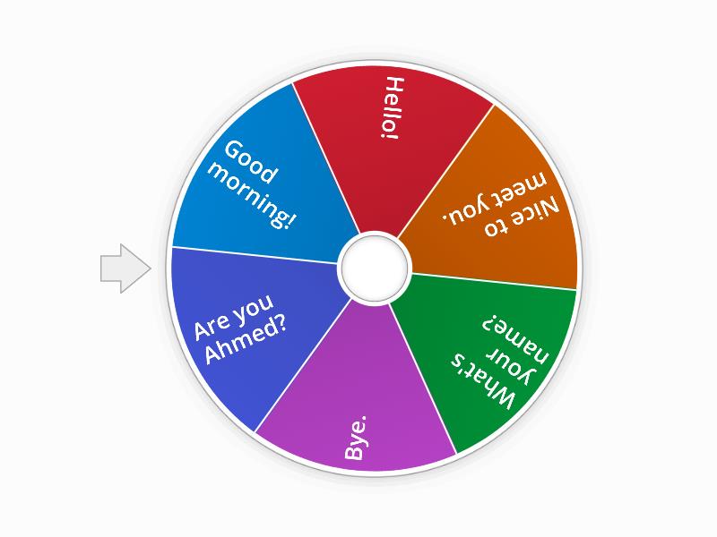 First Phrases - Spin the wheel