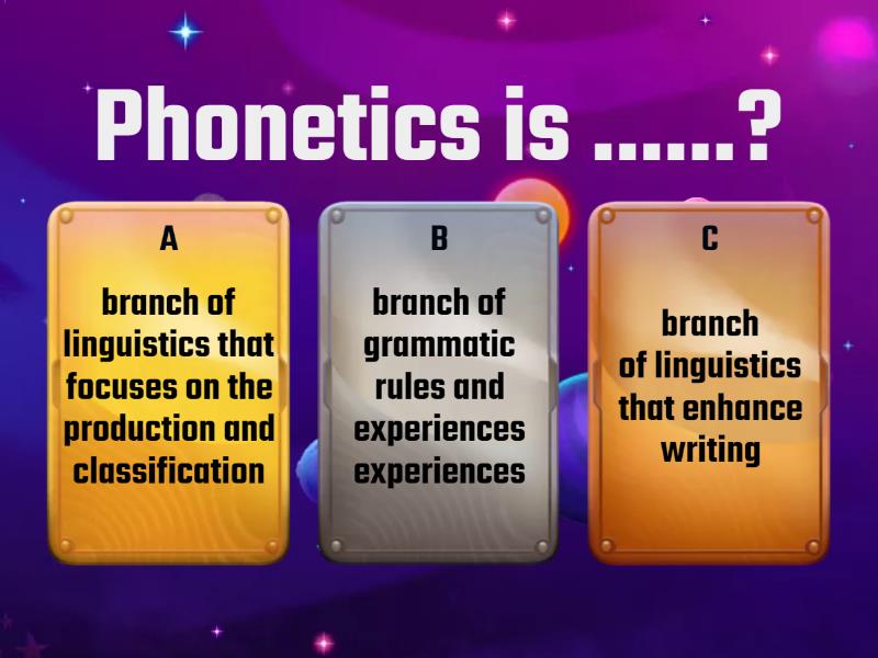 theoretical phonetics - Quiz