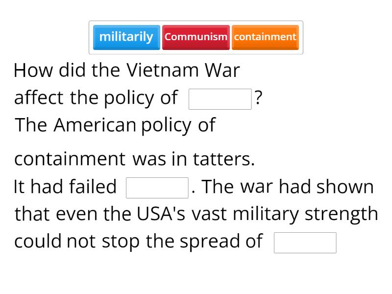 Vietnam - affect the policy of containment - 10th Grade History ...