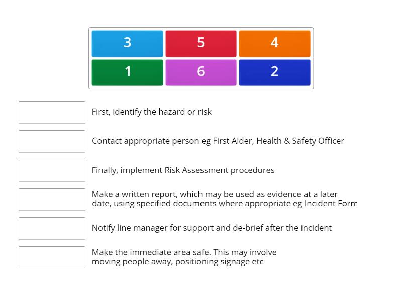 Procedure and order - Match up