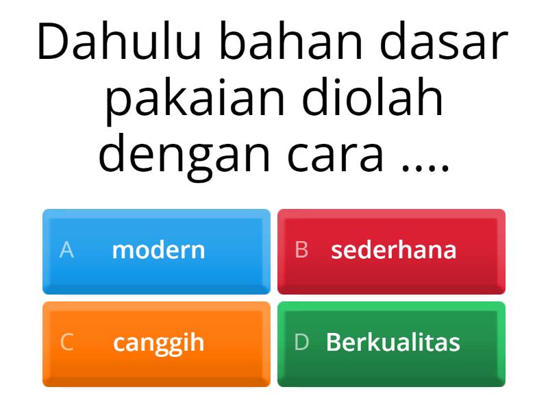 Soal Latihan Kelas 3 Tema 7 Subtema 2 Quiz