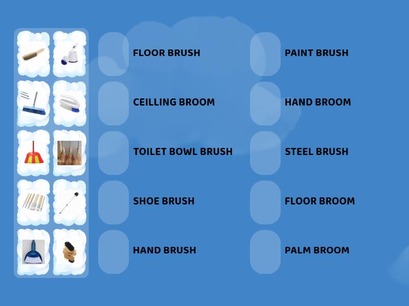 BROOM AND BRUSH - Match up