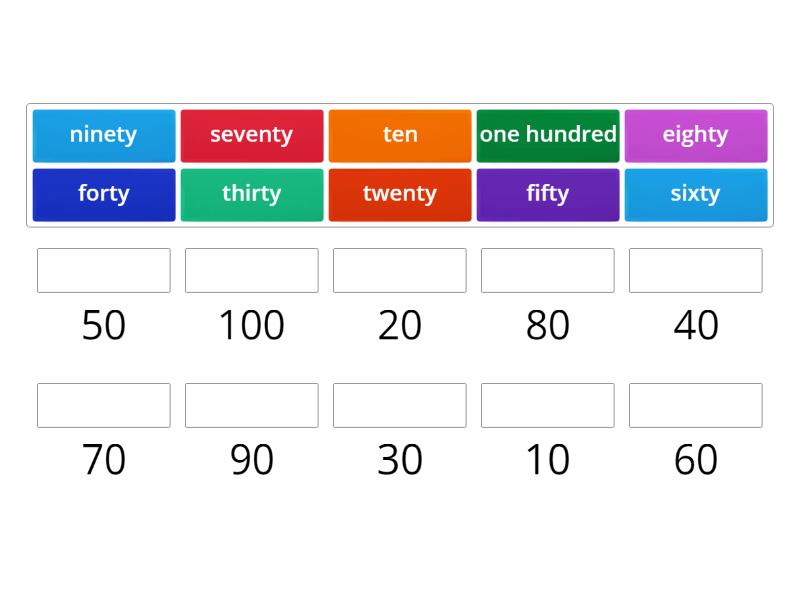 Numbers - Match up