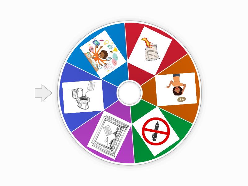 Homework excuses - Spin the wheel