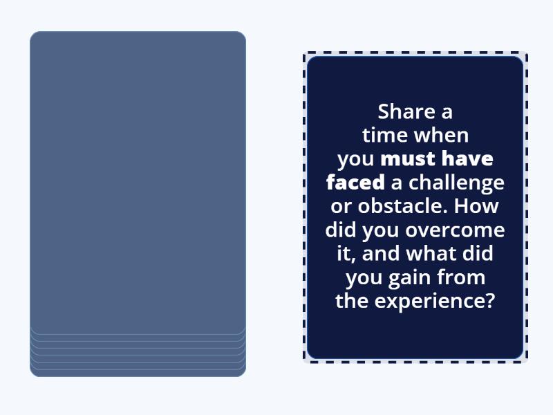 Past modals prod - Speaking cards