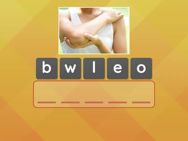 Body Parts - Anagram