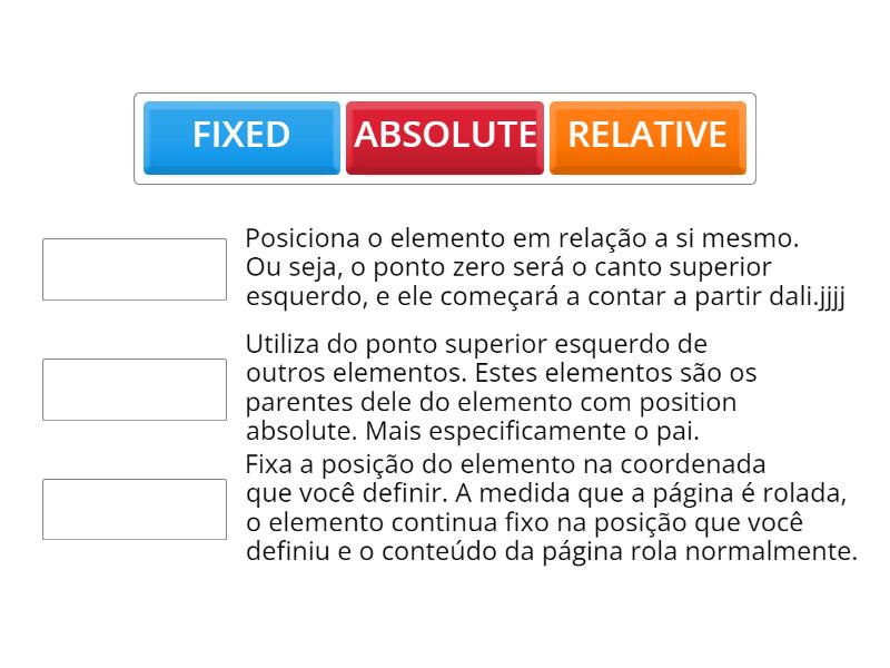 POSICIONAMENTO EM CSS - Match up
