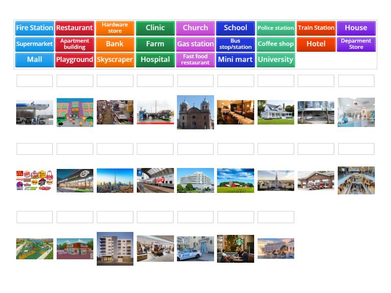 Places & buildings - Match up