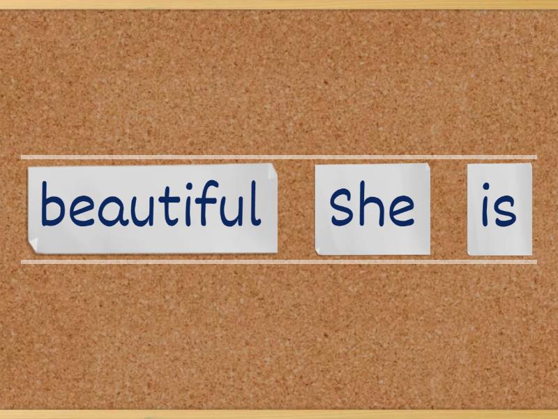 Verb to be (sentence structure) - Reordenar