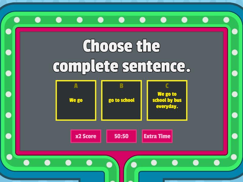 grammar lesson 2 - Gameshow quiz