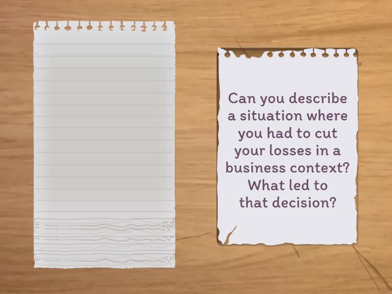 common expressions in business - Speaking cards