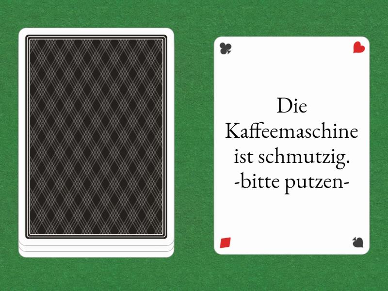 Deutschkurs A2 - eine Bitte/Aufforderung formulieren - Speaking cards