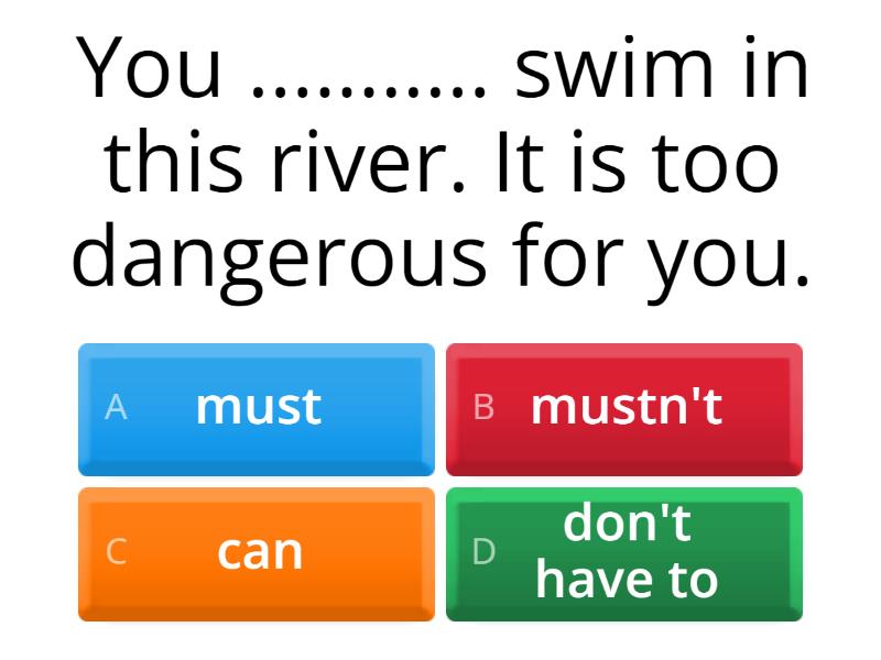 Unit 7C - modal verbs (complete the sentence) - Quiz
