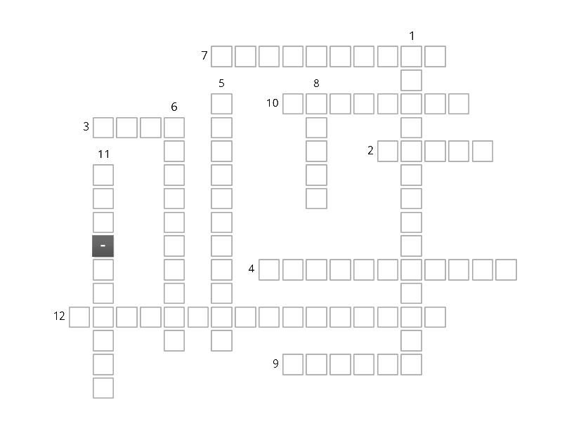 Forensic Science - Crossword