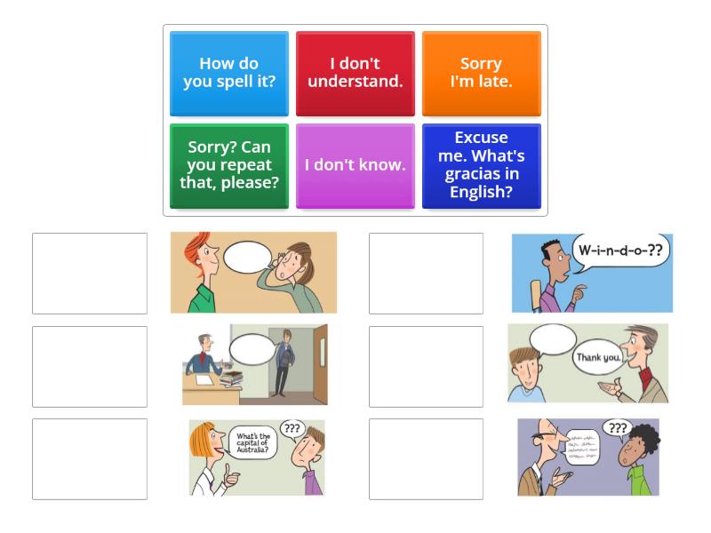 student says beginner - Match up