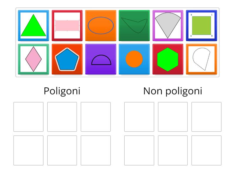 Poligoni o non poligoni? - Ordenar por grupo