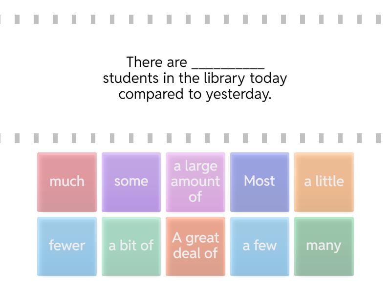 QUANTIFIERS - Find the match