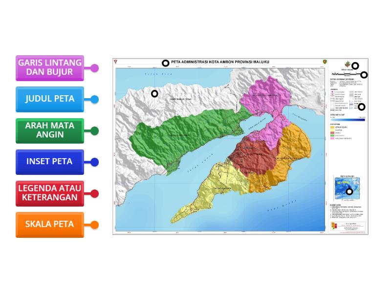 KOMPONEN PETA - Labelled diagram