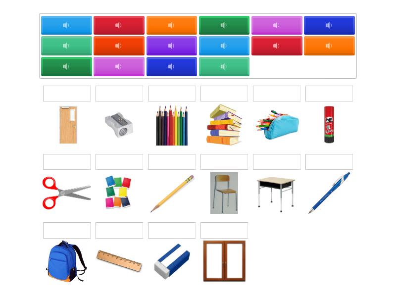 School Objects - Match up
