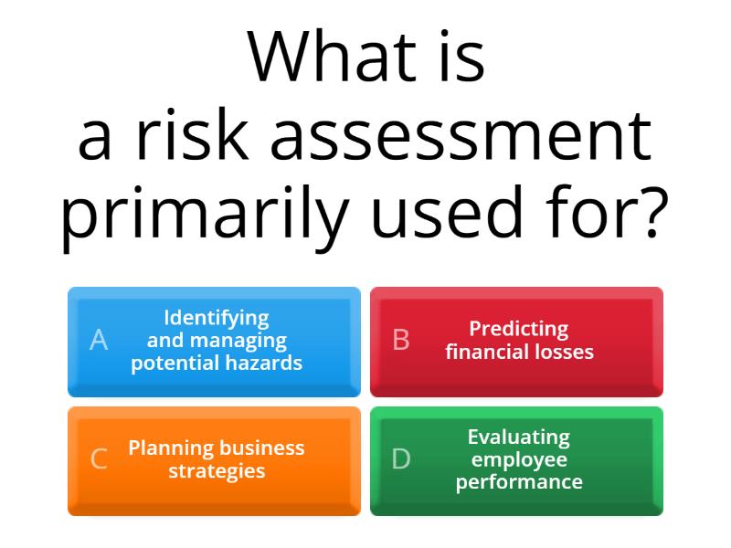 230 Risk Assessment - Quiz
