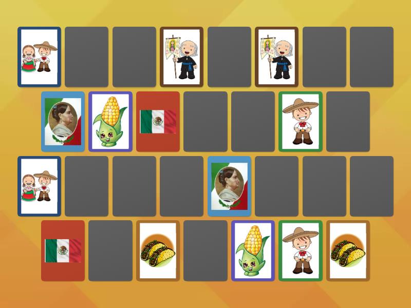 Memorama mexicano - Matching pairs
