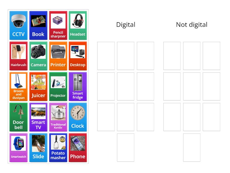 Digital or not? - Group sort