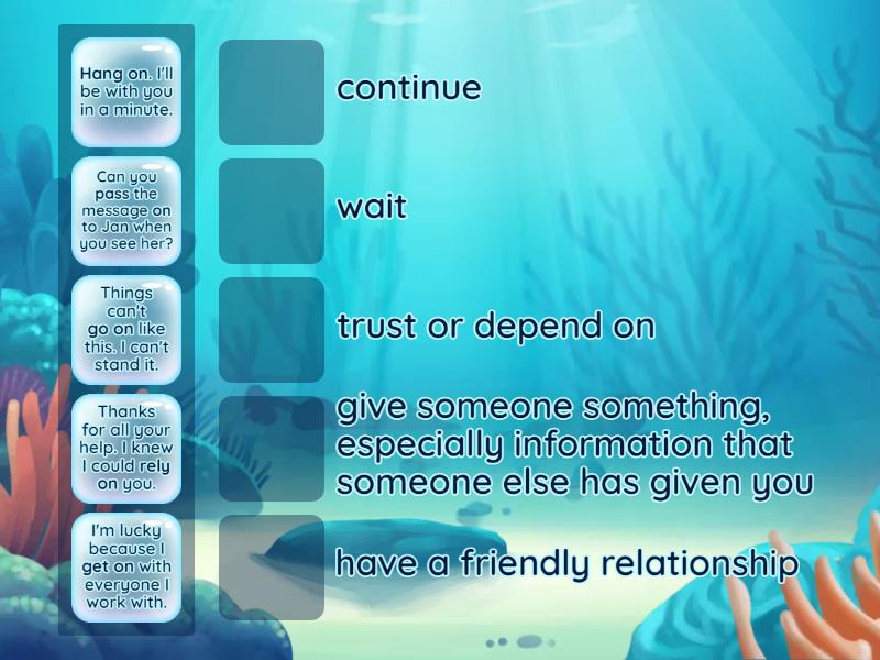 Roadmap B1+ 1C verb + on - Une las parejas