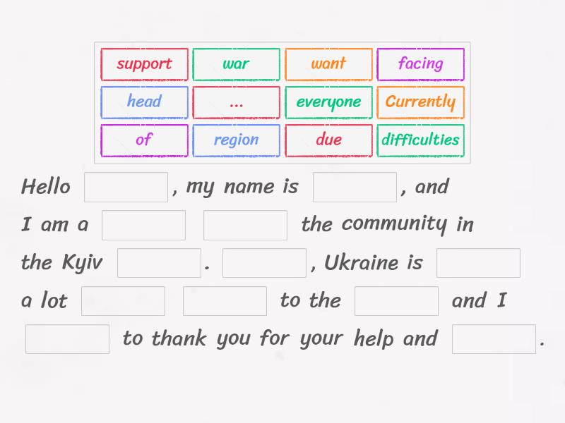 Intro - Complete the sentence