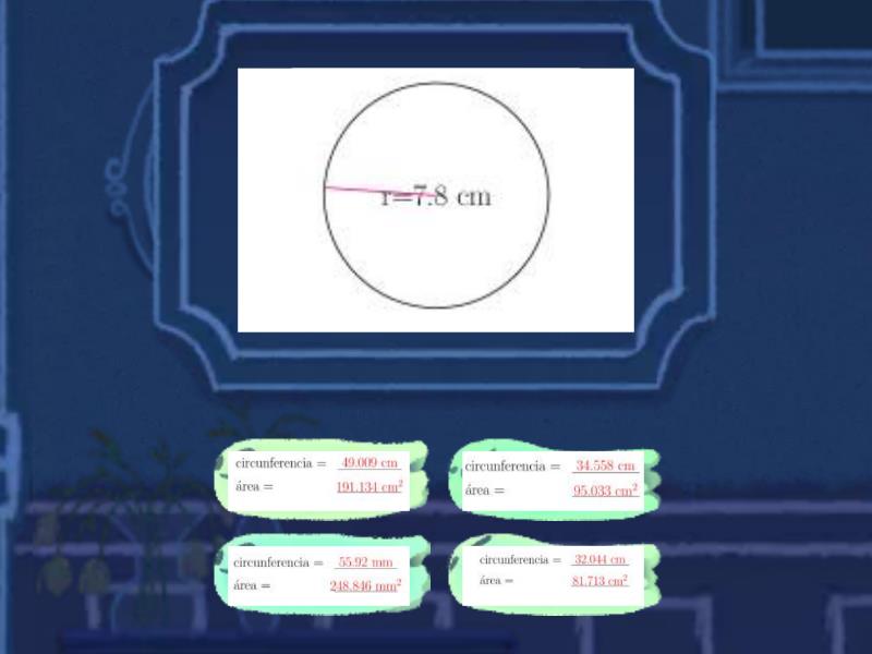 PERÍMETRO Y AREA - Find the match