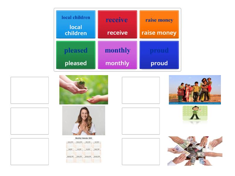 Checking Vocabulary - Match up