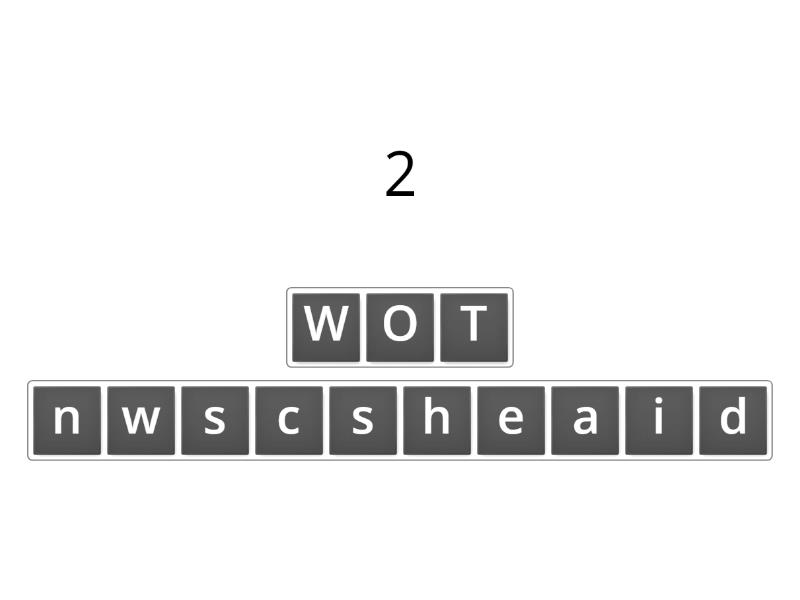 OBJECTS AND NUMBERS - Anagram