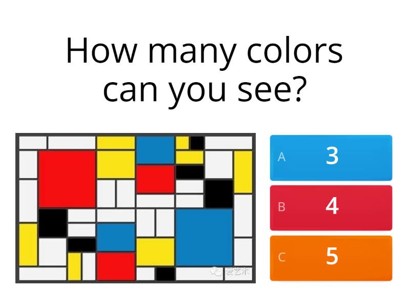 Mondrian's artwork - Quiz