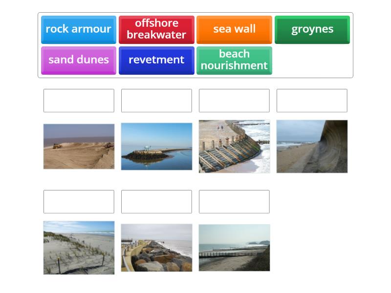 Types of Coastal Protection - Match up