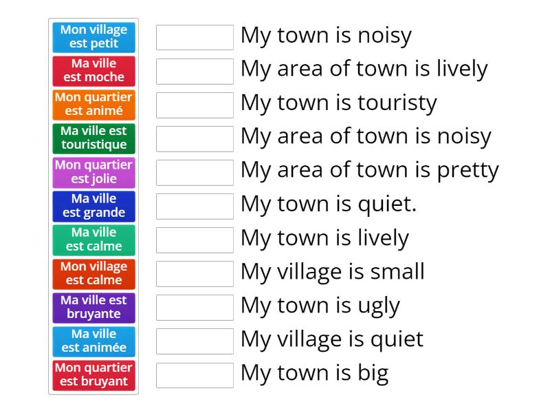 Là où j'habite - descriptions - Match up