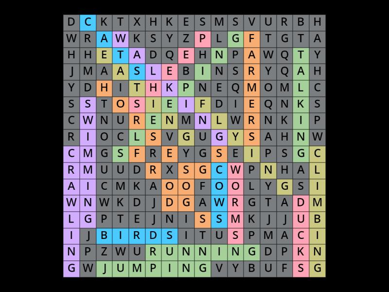 Backpack Unit 6 Vocabulary Word search - Wordsearch