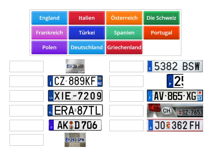 Autokennzeichen - Match up